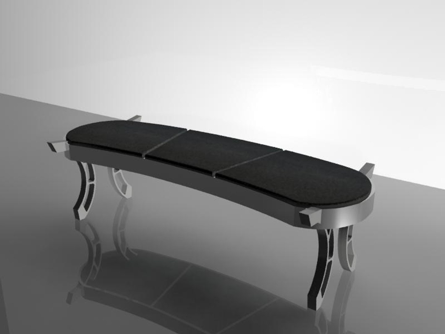 3d Futuristic Bench