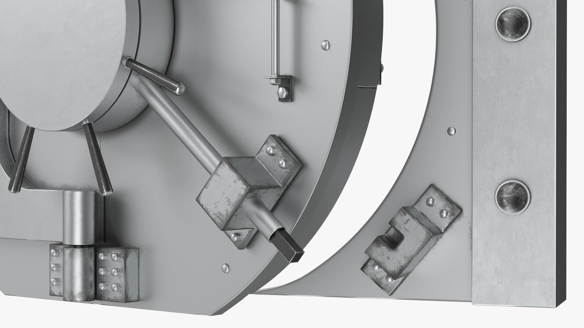 3D Round Bank Vault Door model - TurboSquid 1848634