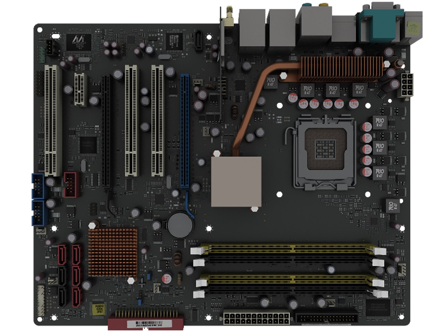 motherboard 3d blend