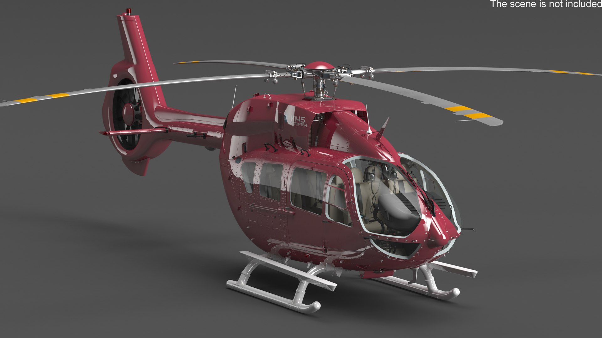 Eurocopter H145 Helicopter Rigged 3D Model - TurboSquid 2366162