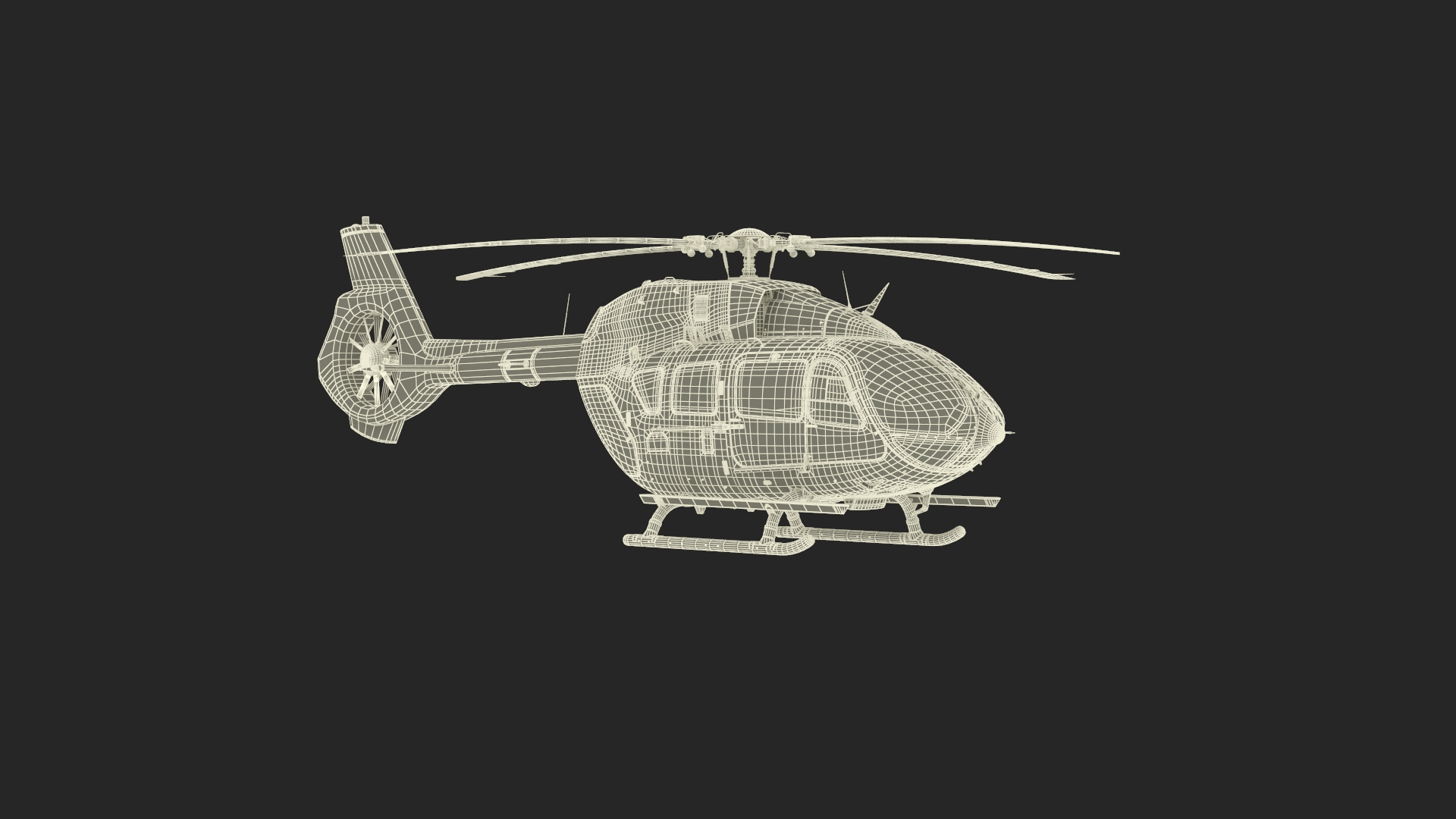 Eurocopter H145 Helicopter Rigged 3D Model - TurboSquid 2366162