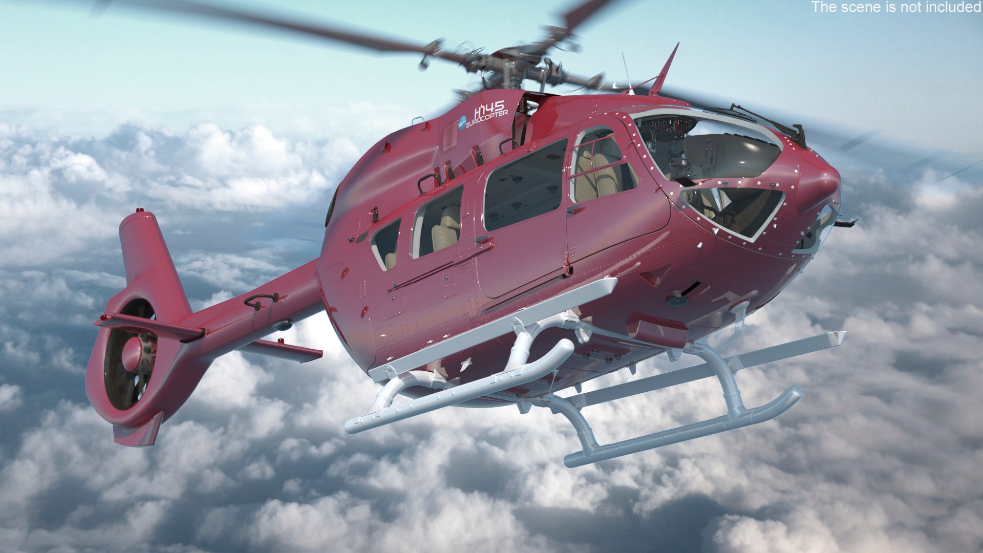 Eurocopter H145 Helicopter Rigged 3D Model - TurboSquid 2366162