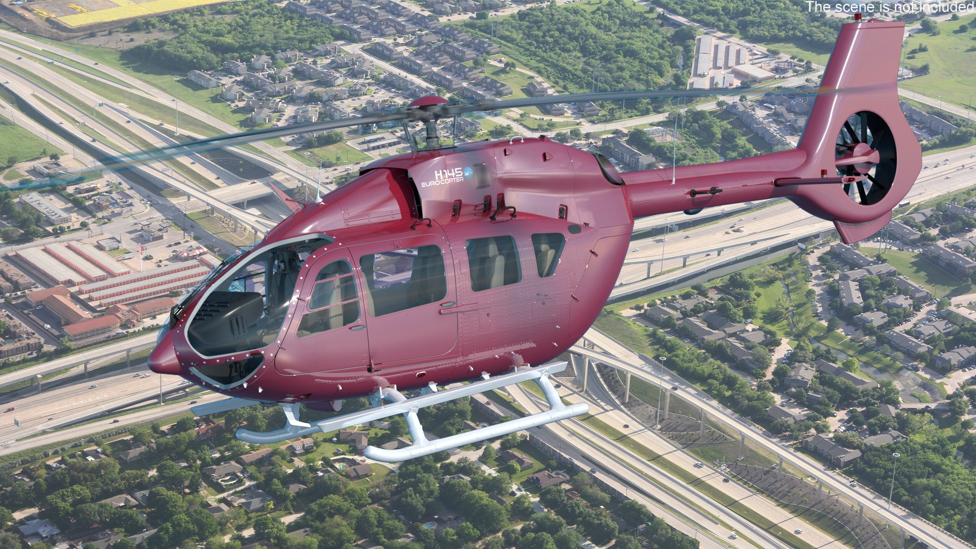 Eurocopter H145 Helicopter Rigged 3D Model - TurboSquid 2366162