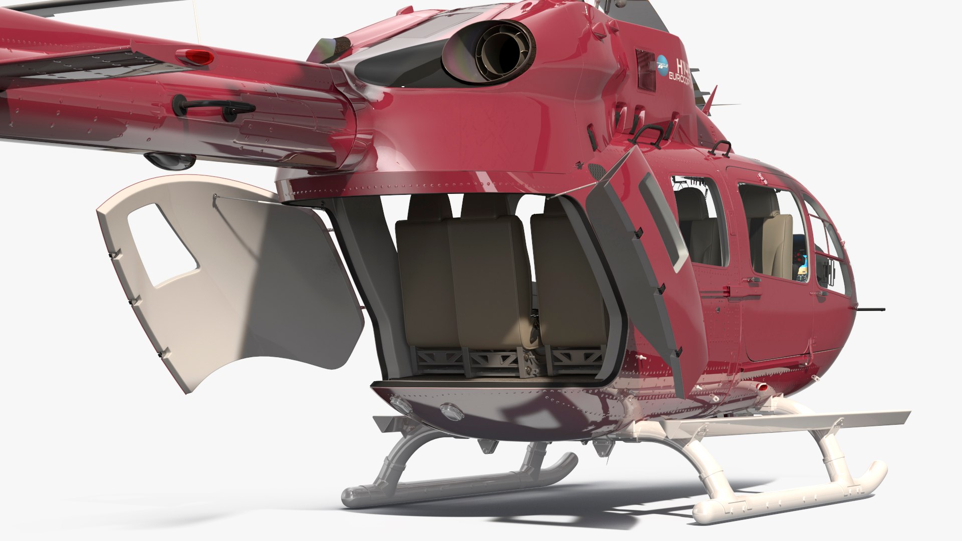 Eurocopter H145 Helicopter Rigged 3D Model - TurboSquid 2366162