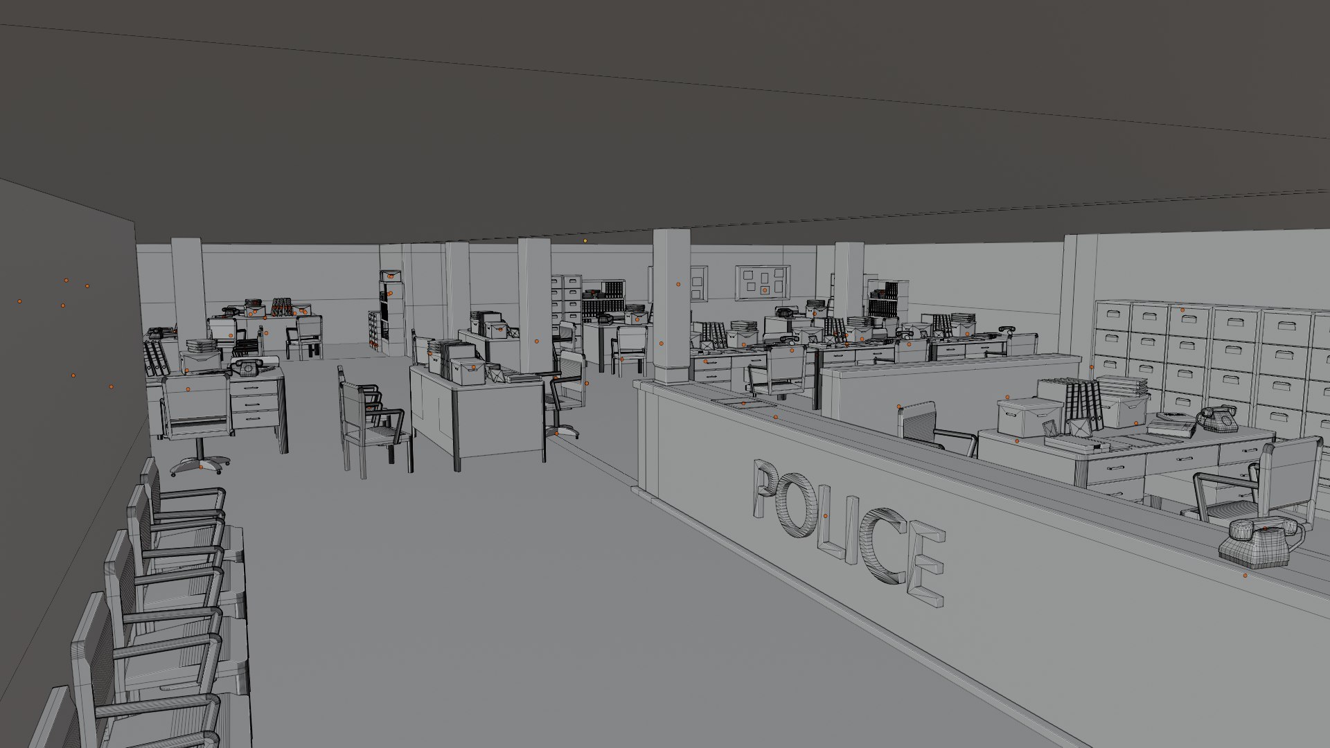 Police Station 3D Model - TurboSquid 1924069