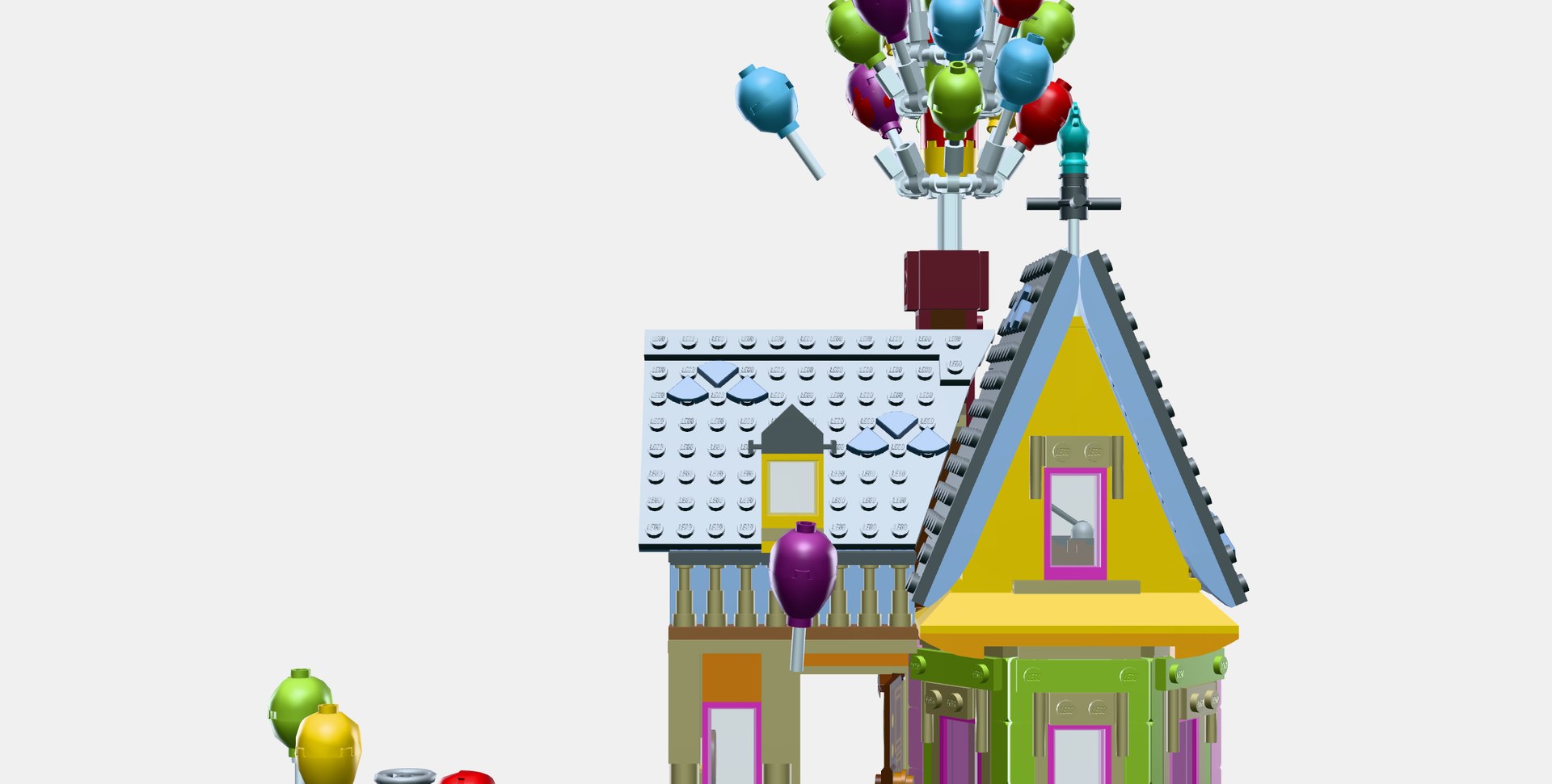 3D LEGO Disney Up Model - TurboSquid 2223427
