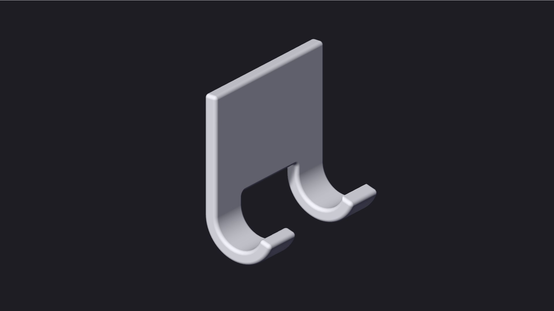 3D Shower Hook Model - TurboSquid 2373825