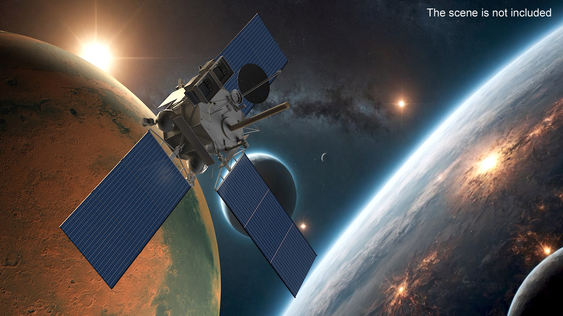 Mars Geostationary Operational Satellite Orbiting 3D Model - TurboSquid ...