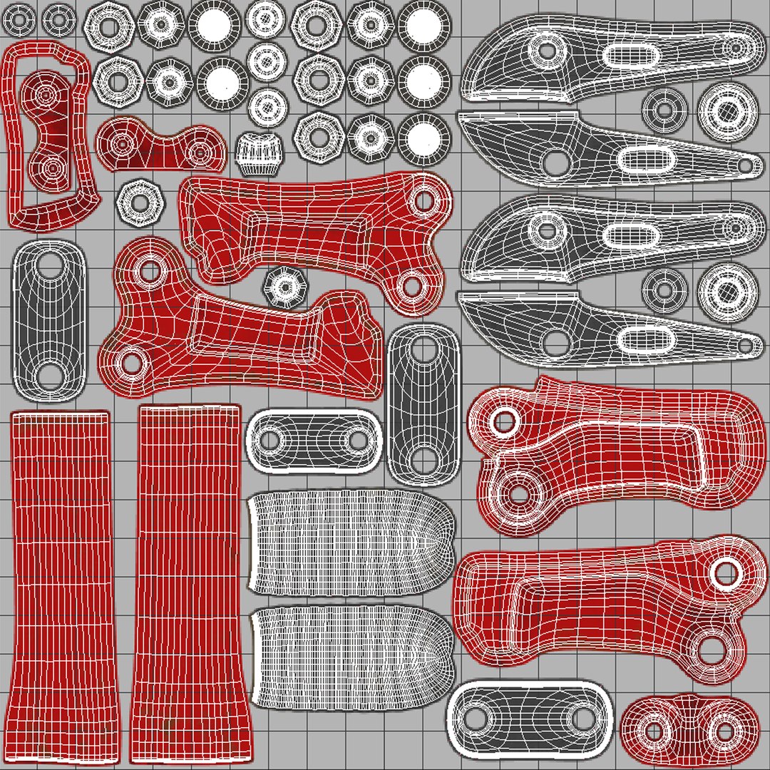 4k bolt cutter 3d model