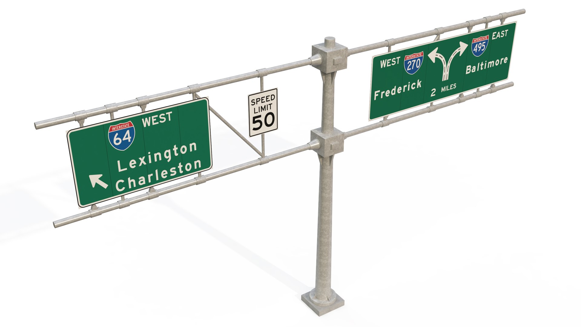 Highway Sign Collection 3D - TurboSquid 2515013
