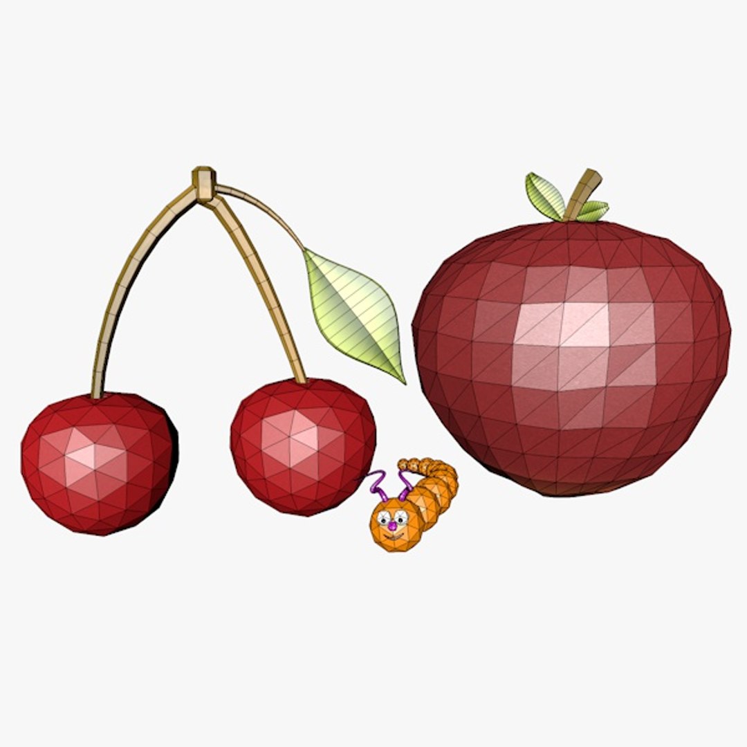 3d Model Of Fruits