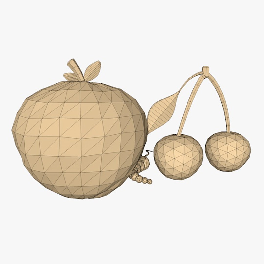3d Model Of Fruits