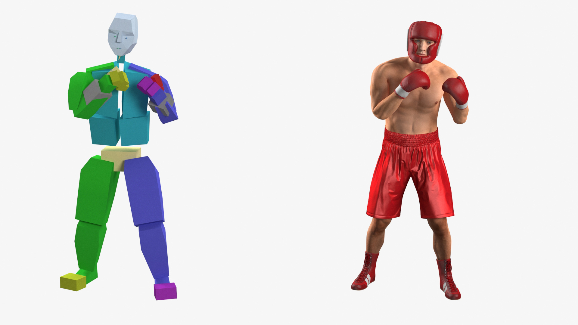 Male Boxer In Gear Rigged 3D Model - TurboSquid 2385203