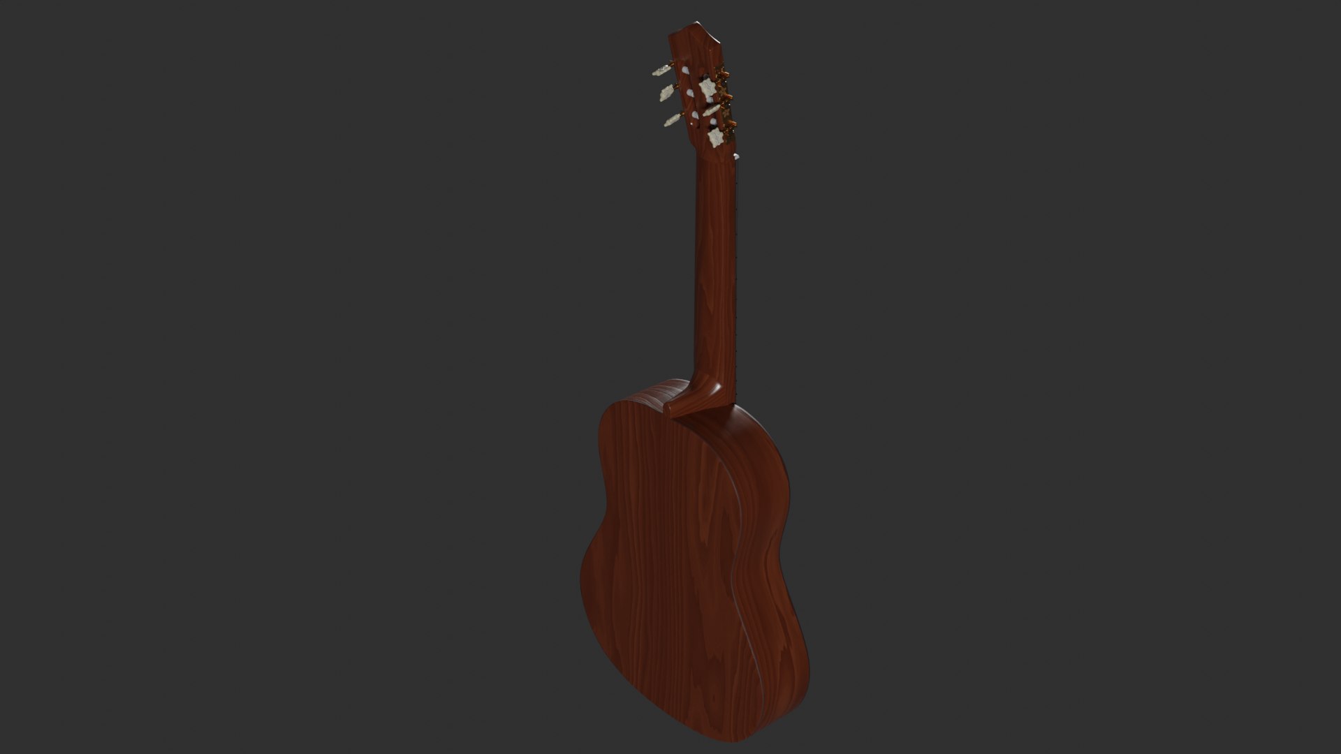 3D Acoustic Guitar with Case and Stand Low-Poly PBR Low-poly 3D model ...