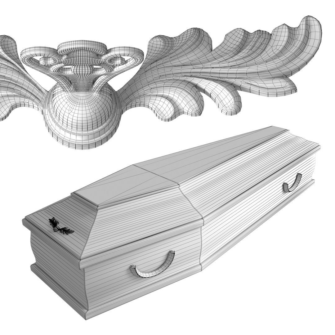 3D Coffin Wooden - TurboSquid 1708330