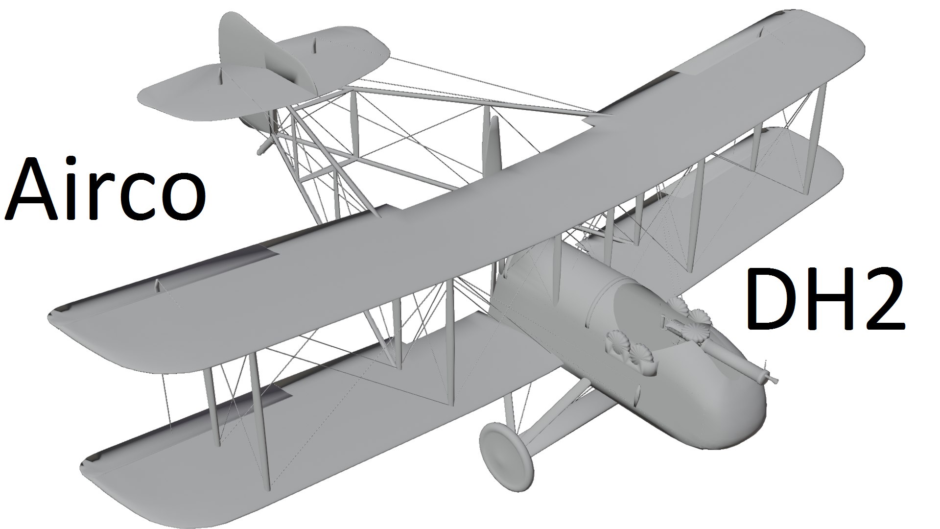 Airco-DH2 3D - TurboSquid 2100839