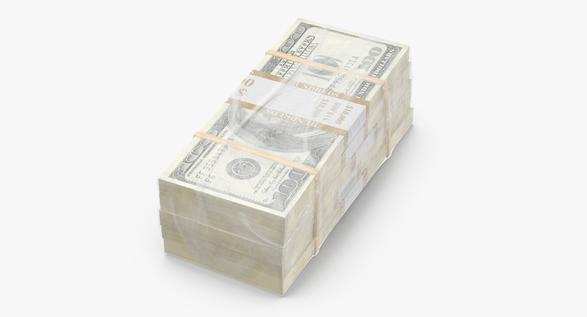 3D Wrapped Bill - Dollars - TurboSquid 1233221