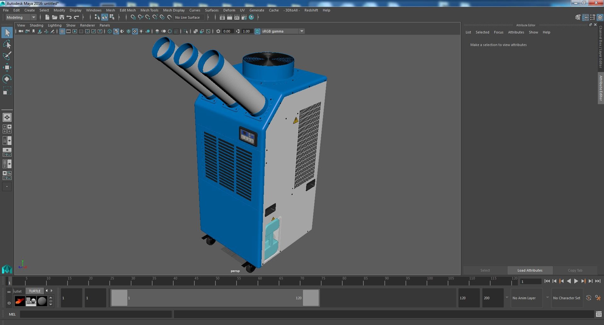 Point Air Conditioner With Automatic Control Mac 65 Model - TurboSquid ...