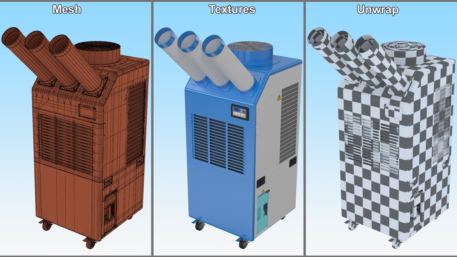 Point Air Conditioner With Automatic Control Mac 65 Model - TurboSquid ...