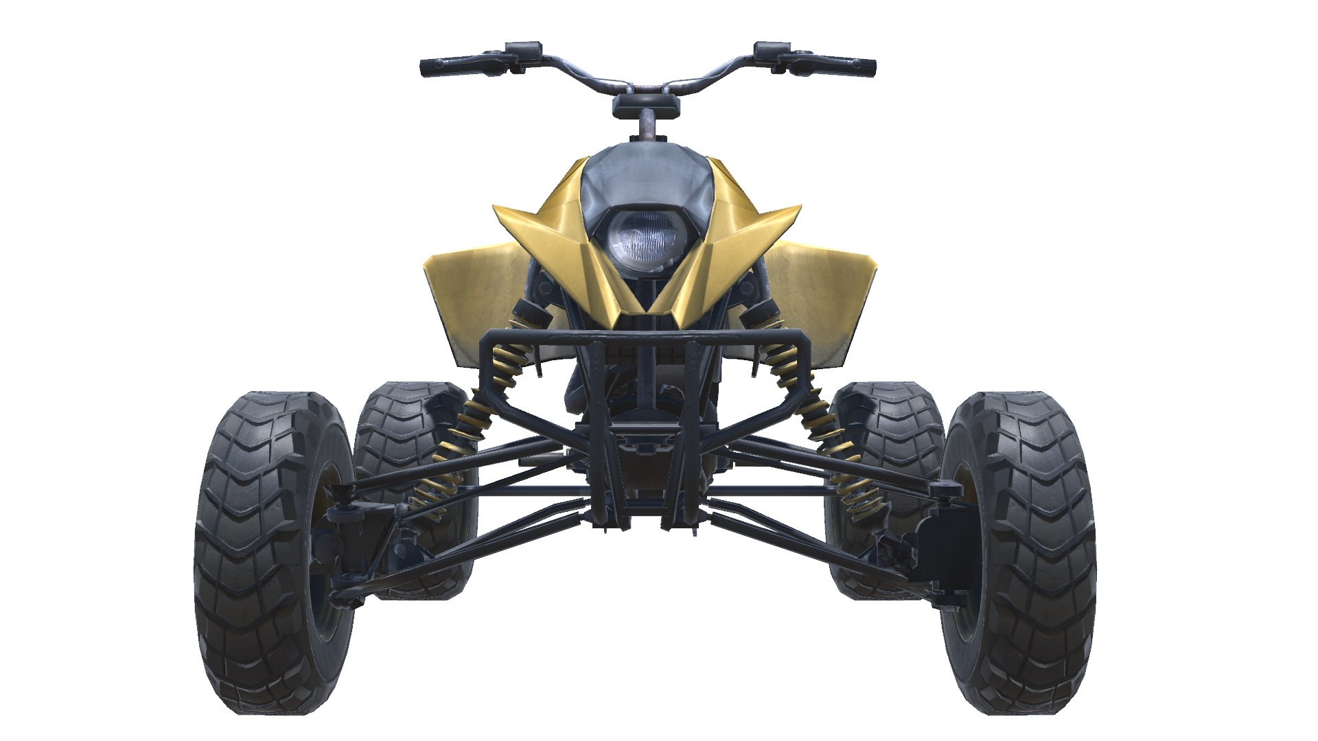 3D 014-Quad Bike-Quad-ATV-Bike-low Poly Game Ready 3d Model Model ...