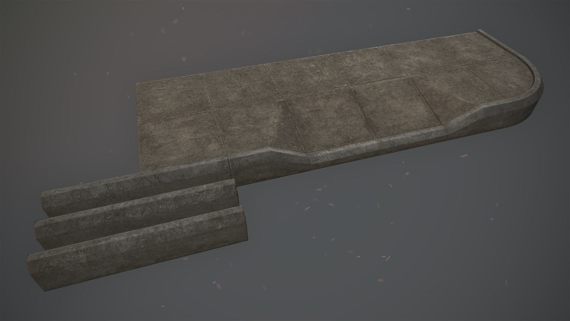 Set Sidewalk 3D Model - TurboSquid 1316354