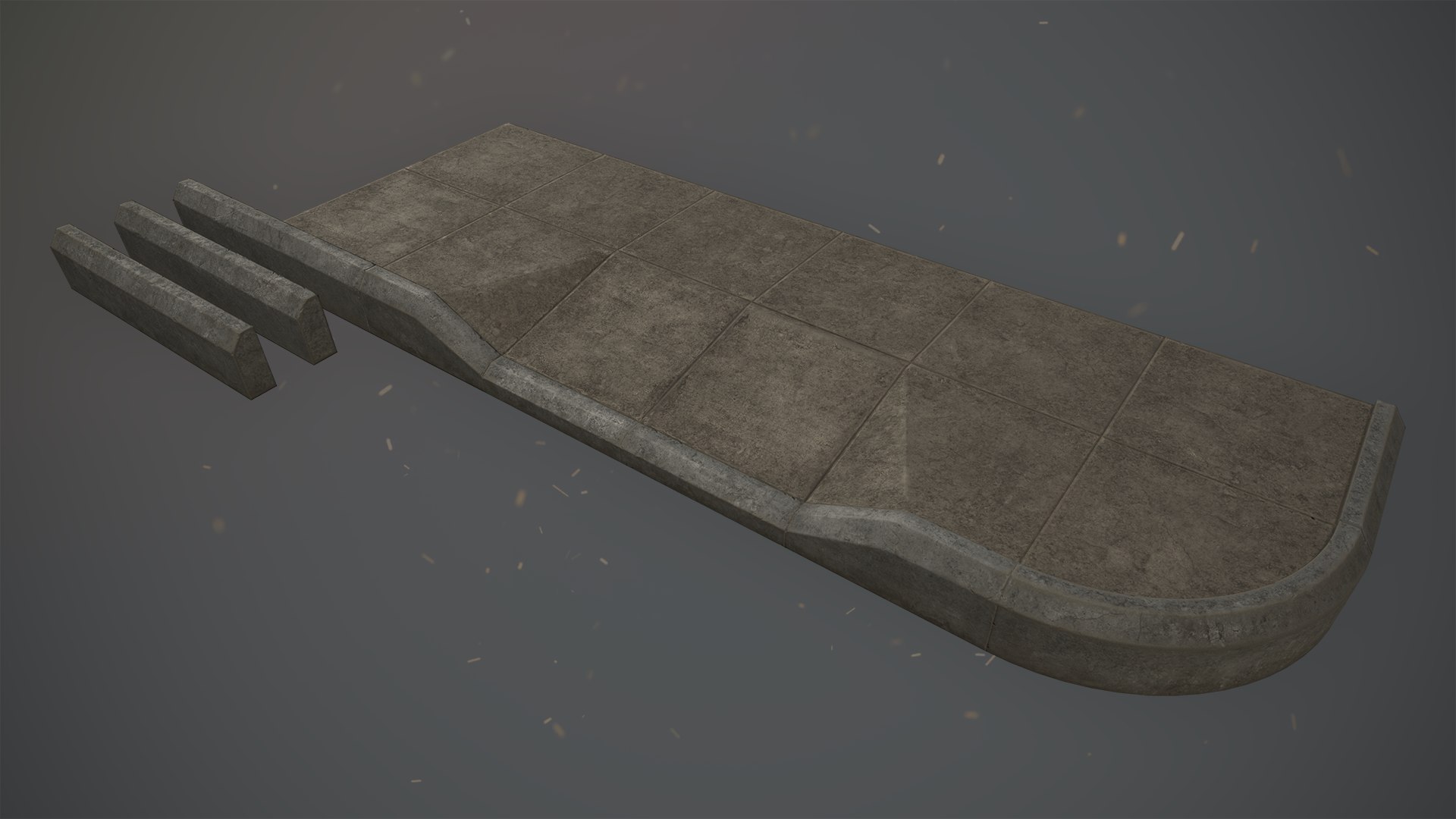 Set Sidewalk 3D Model - TurboSquid 1316354