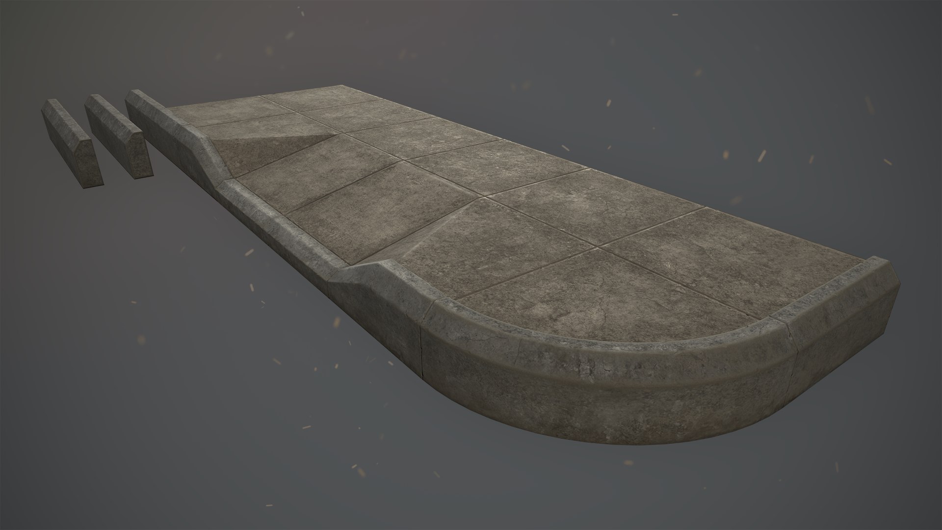 Set Sidewalk 3D Model - TurboSquid 1316354