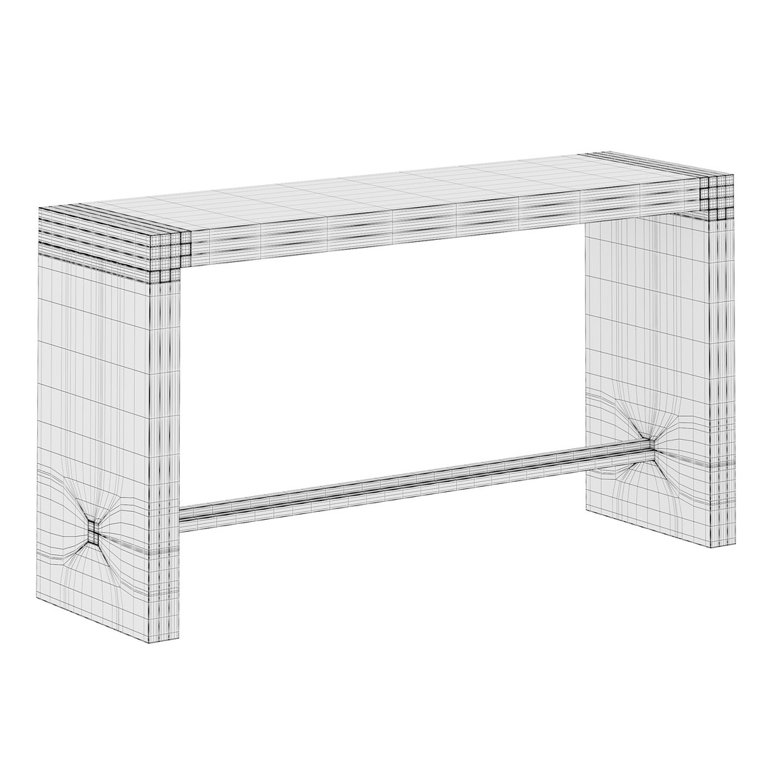 QUERINI CONSOLE By Baker Model - TurboSquid 1936787