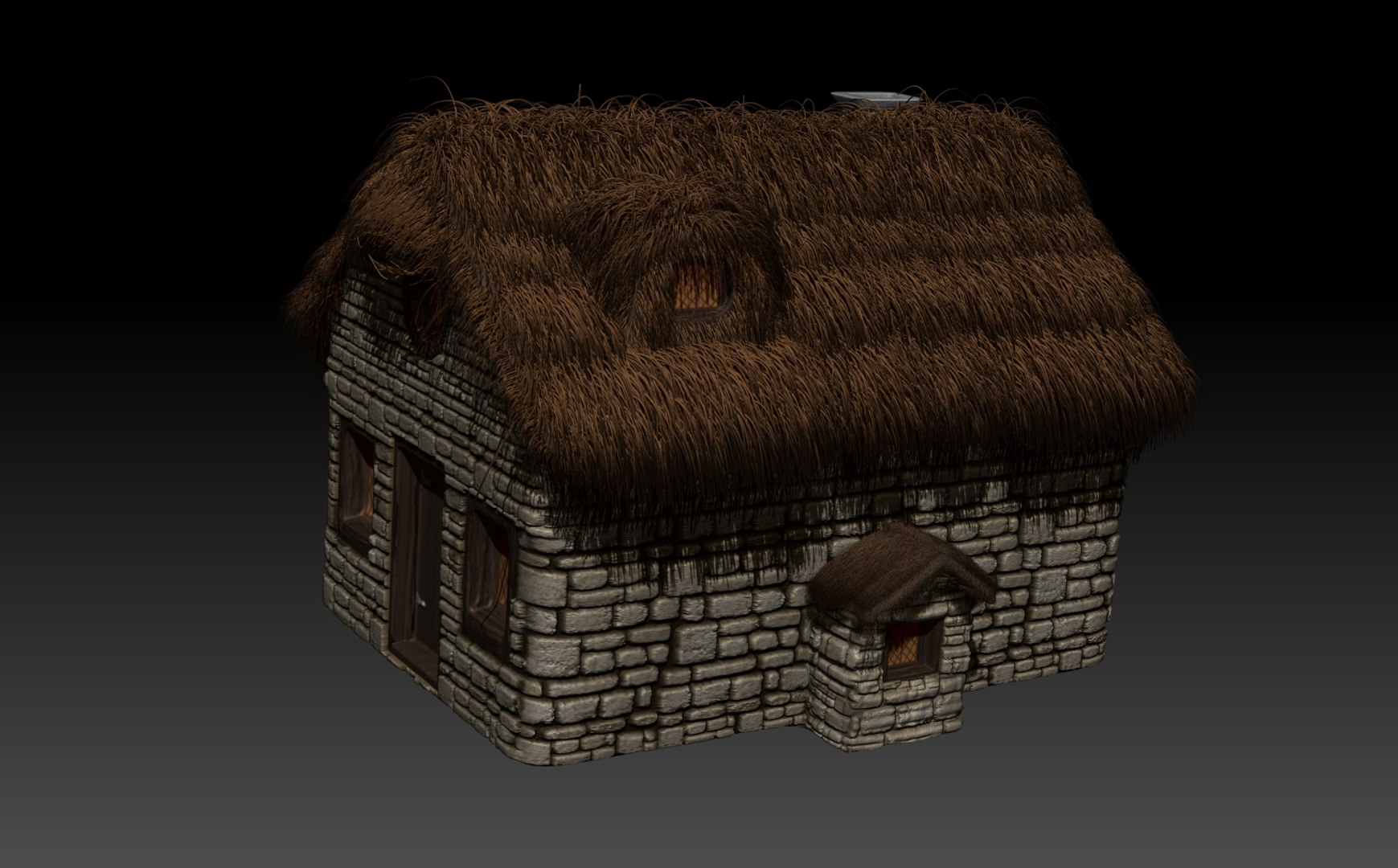 Zbrush House 3d Model