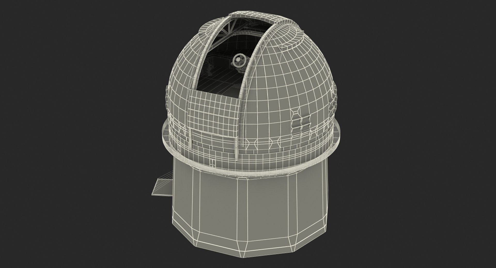 Observatory building rigged model - TurboSquid 1294446