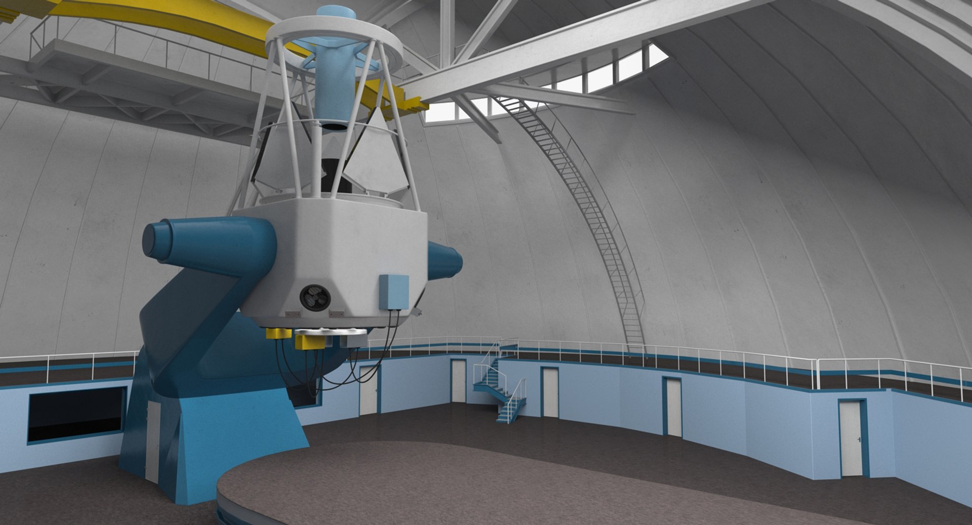Observatory building rigged model - TurboSquid 1294446
