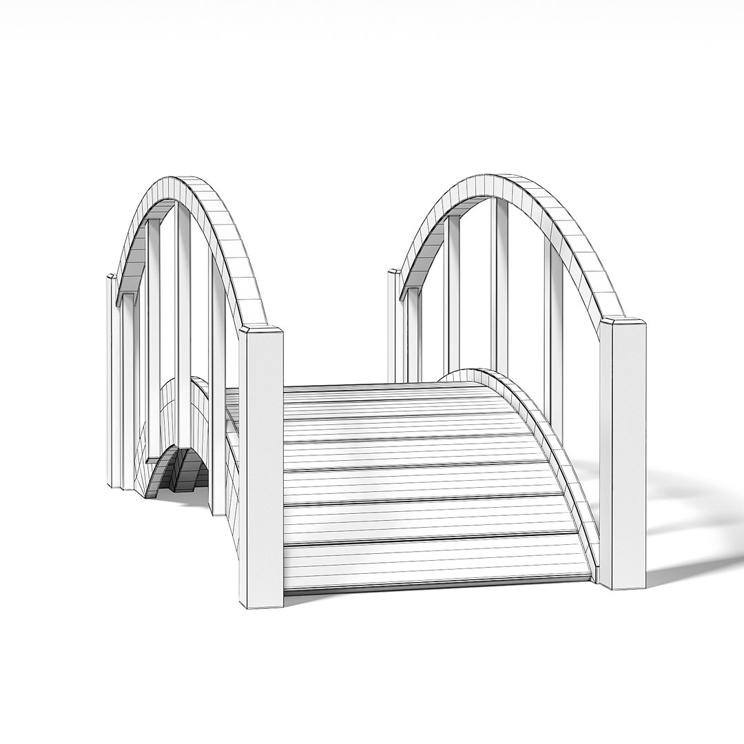 Small Wooden Bridge 3D Model - TurboSquid 1339807