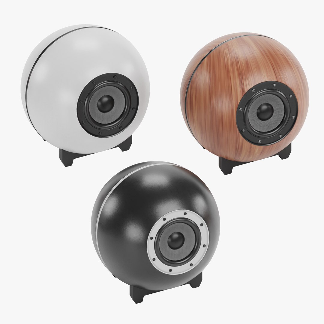 Round Speakers 3D Model - TurboSquid 2371246