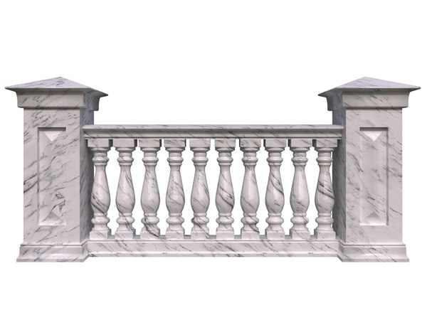 Fences balusters columns 3D model - TurboSquid 1710095