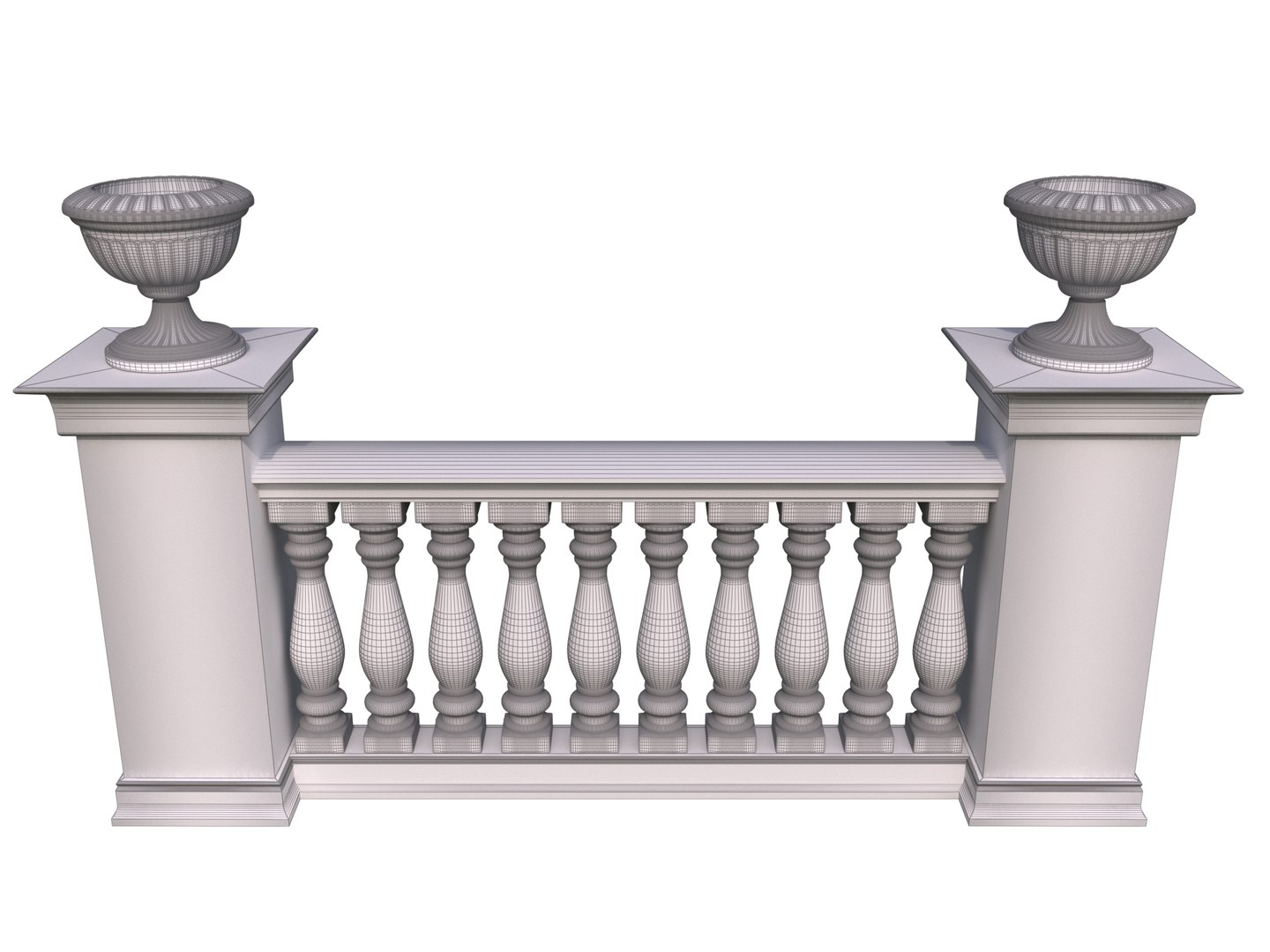 Fences Balusters Columns 3D Model - TurboSquid 1710095