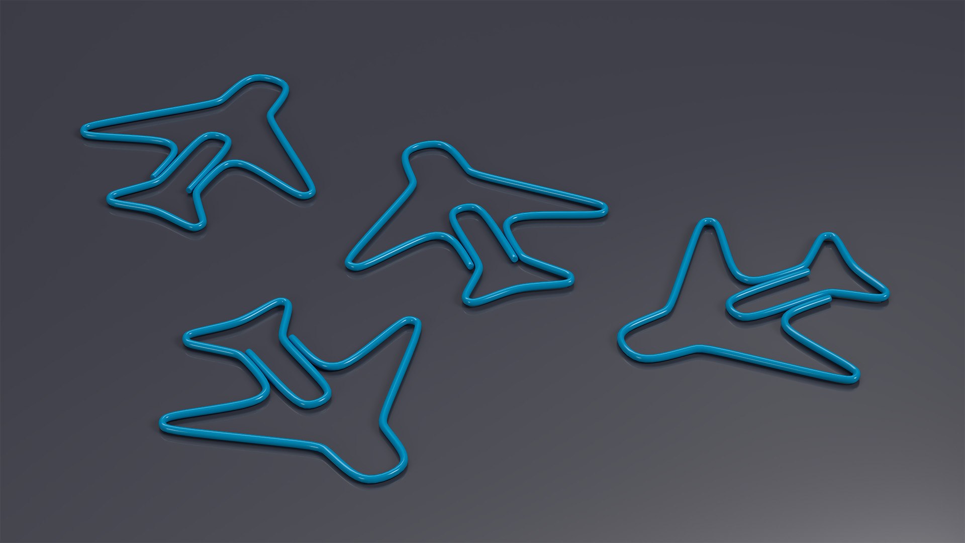 Plane Shaped Paper Clip 3D Model - TurboSquid 2195632