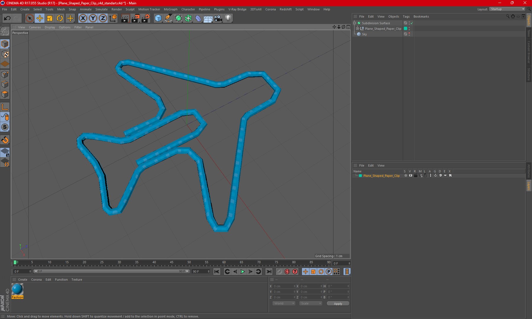 Plane Shaped Paper Clip 3D Model - TurboSquid 2195632