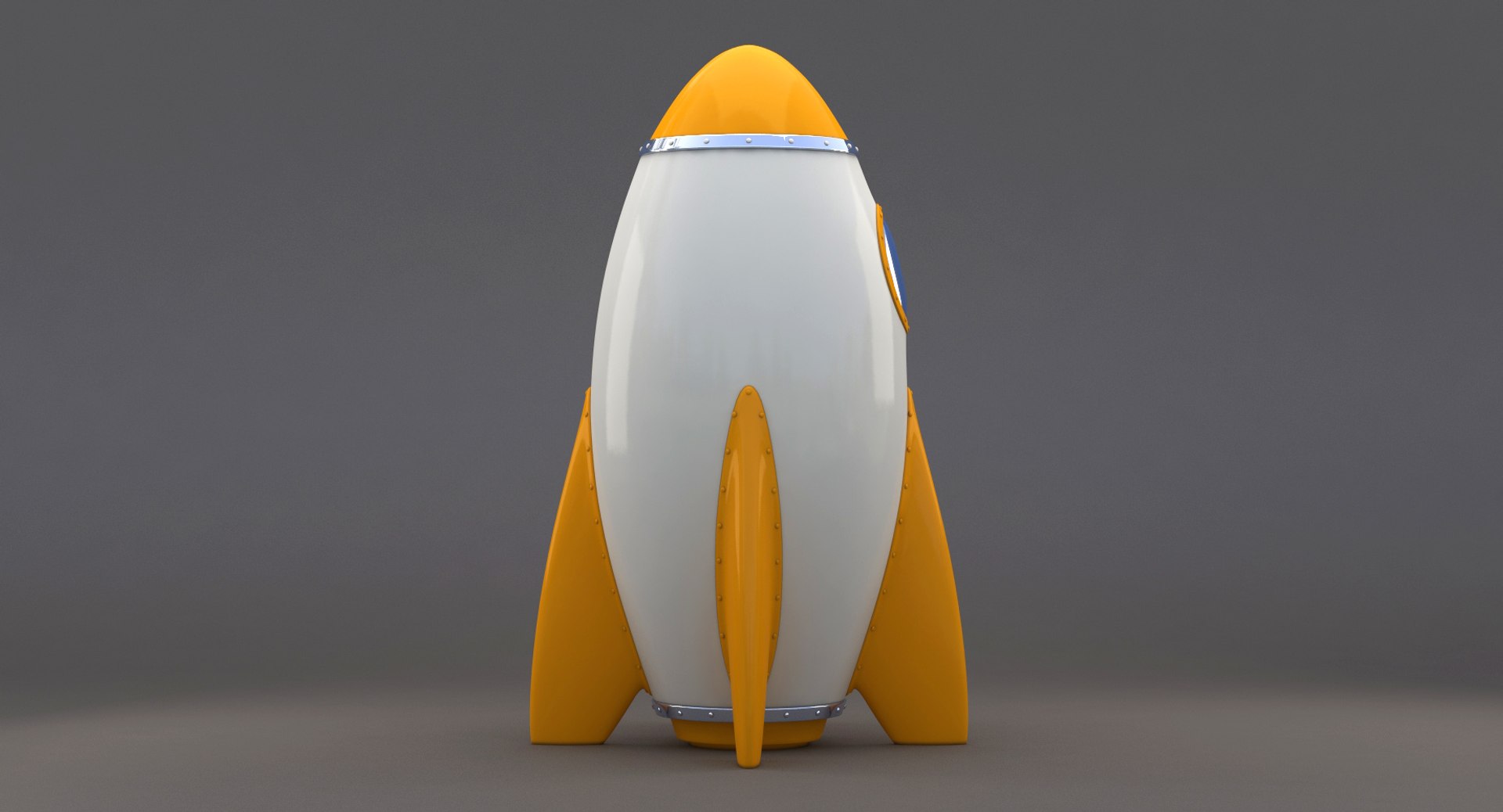 3D Model Cartoon Rocket - TurboSquid 1389696