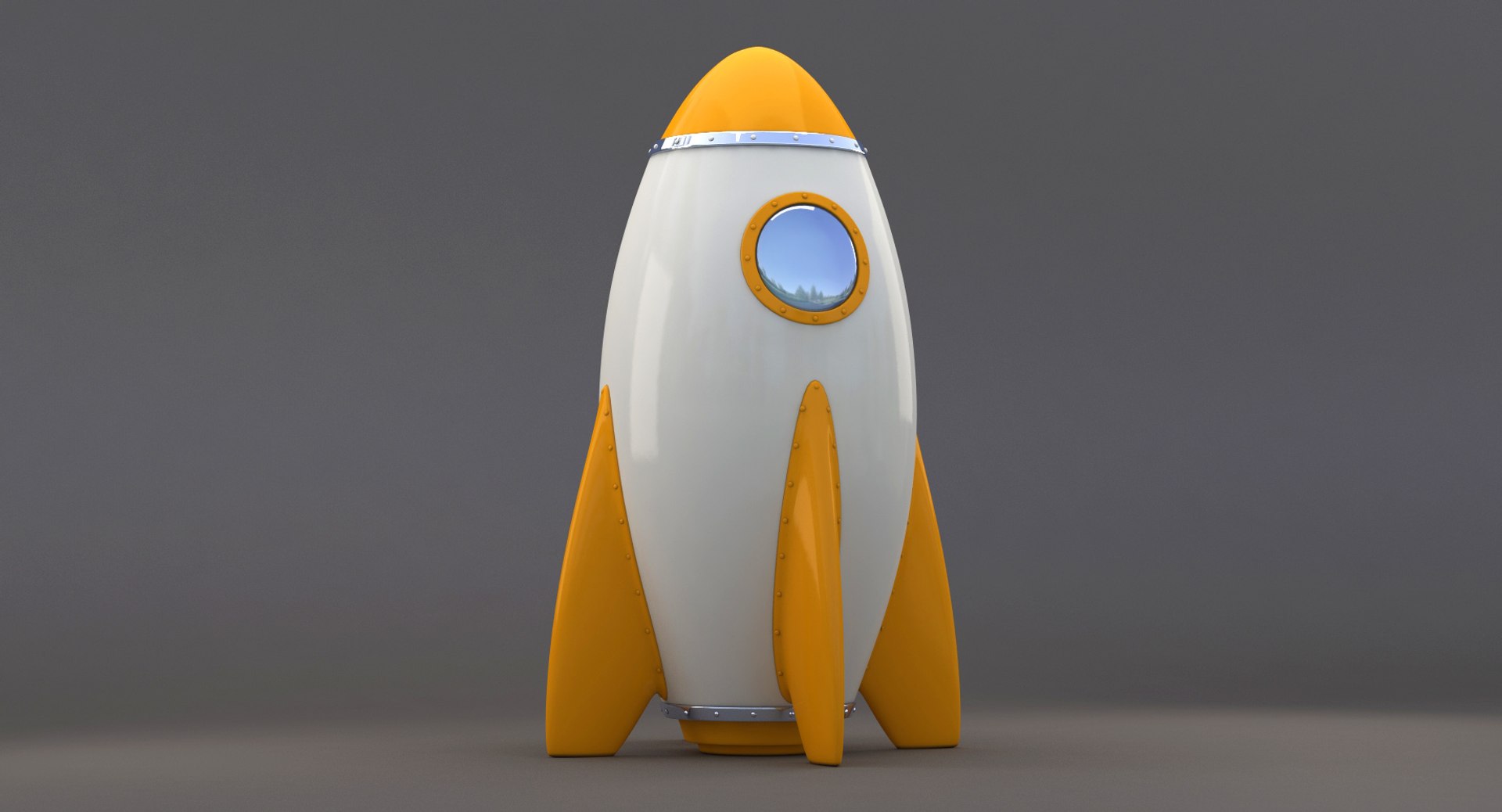 3D Model Cartoon Rocket - TurboSquid 1389696