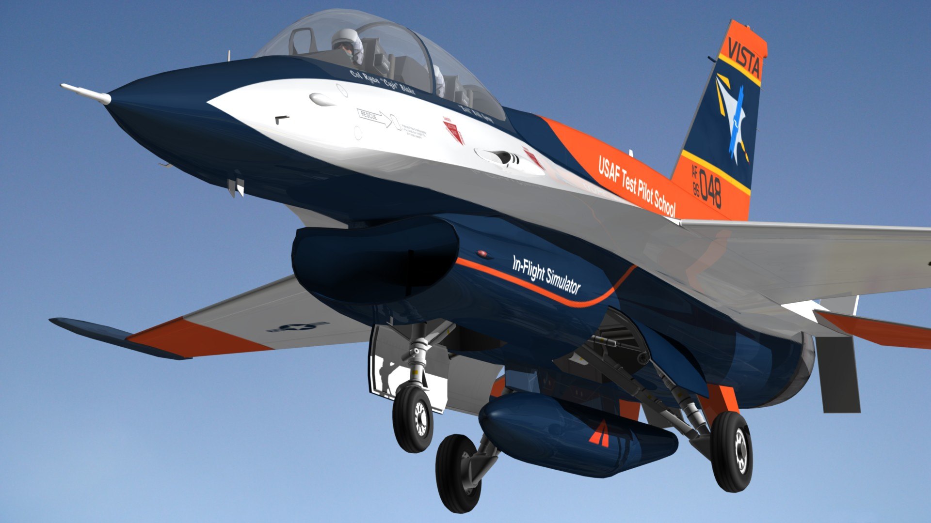 3D General Dynamics X62 VISTA Model - TurboSquid 1864574