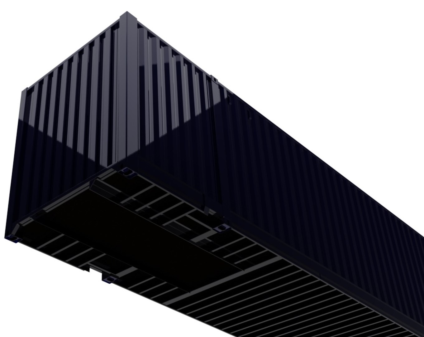 - 53ft Iso Shipping Container 3d Model