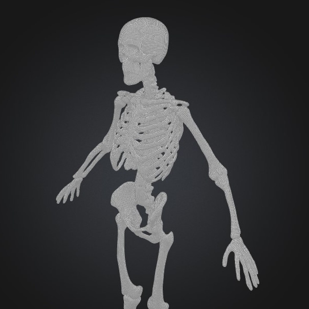 3D Poseable Skeleton Figurine - TurboSquid 2297162