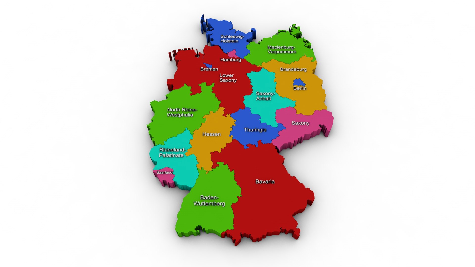 3D Germany Map Pack - TurboSquid 2060412