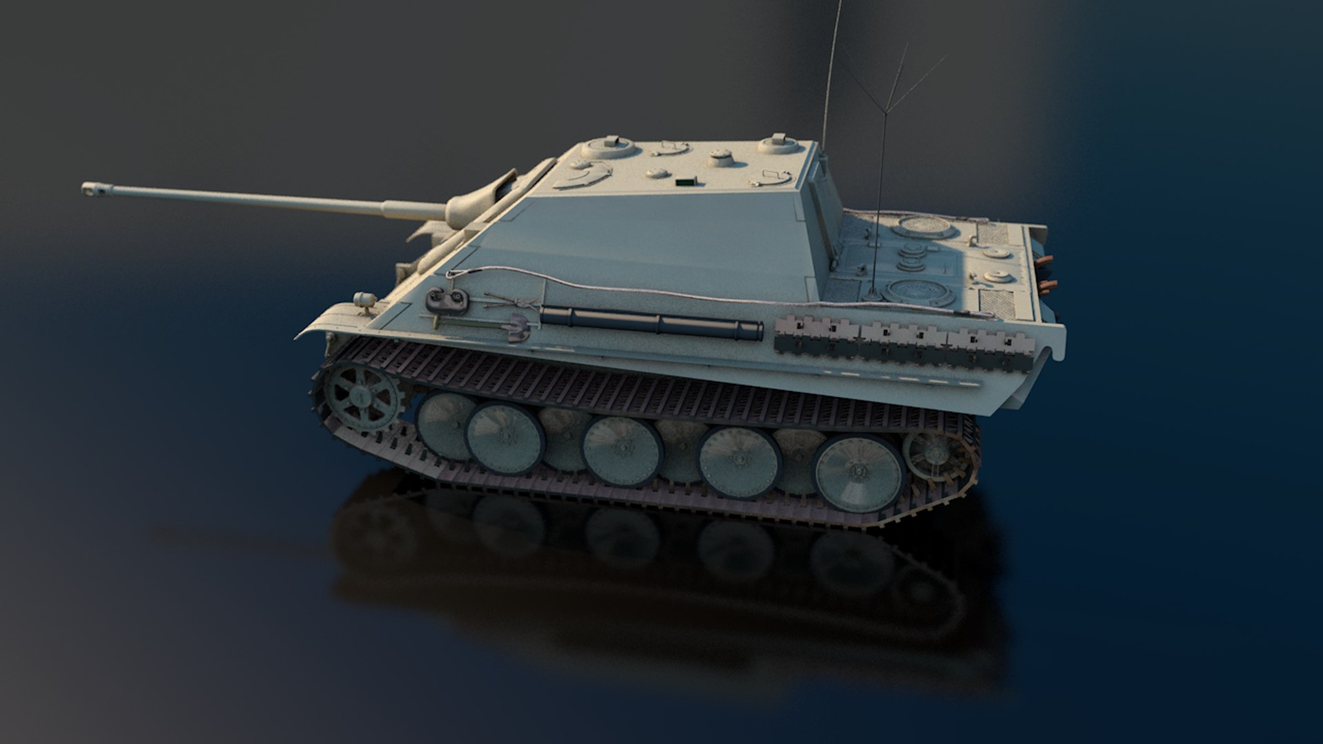 3D jagdpanzer battle tank model - TurboSquid 1461222