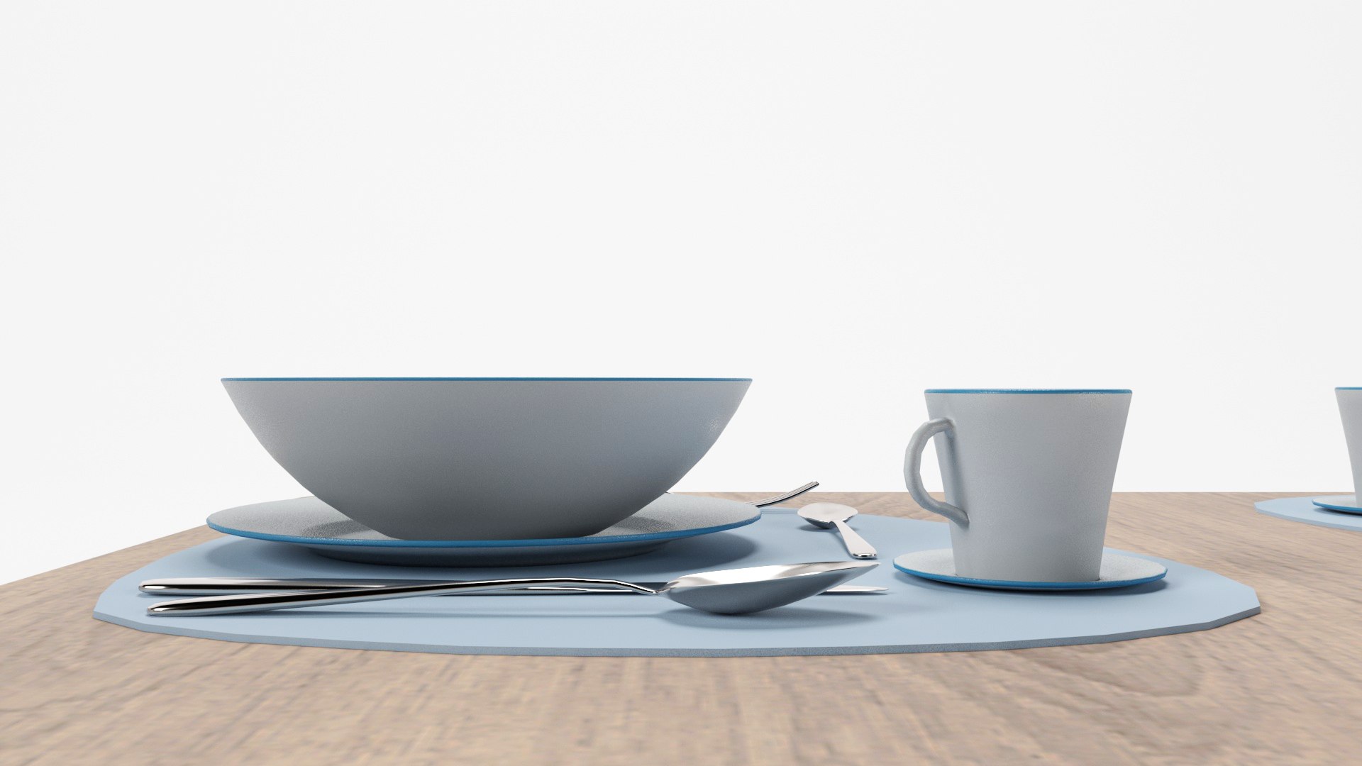 Dining Table Set 03 Model - TurboSquid 2021849