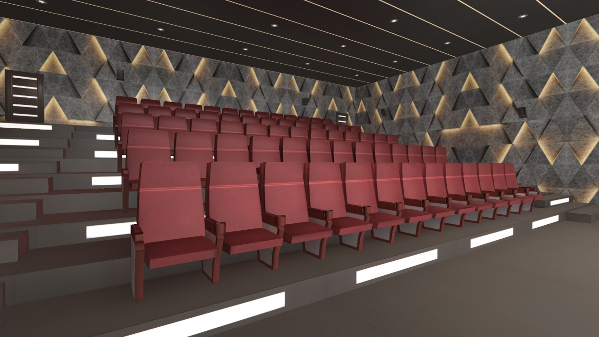 3D Modern Cinema Hall 01 - TurboSquid 1757313