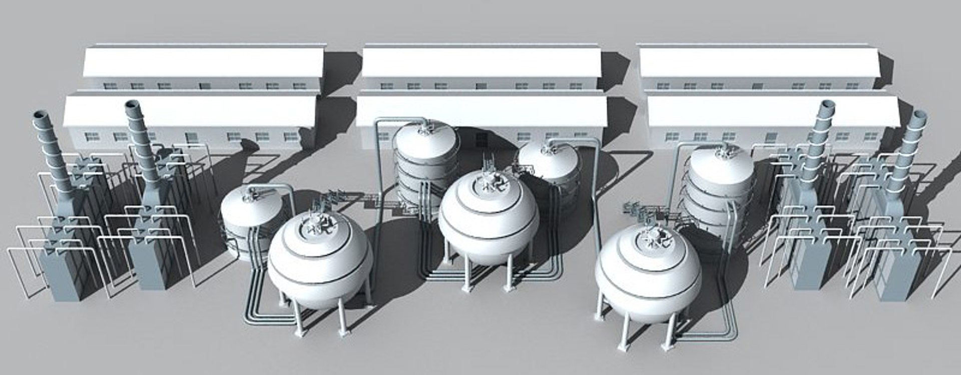 3d Model Refinery Unit 4
