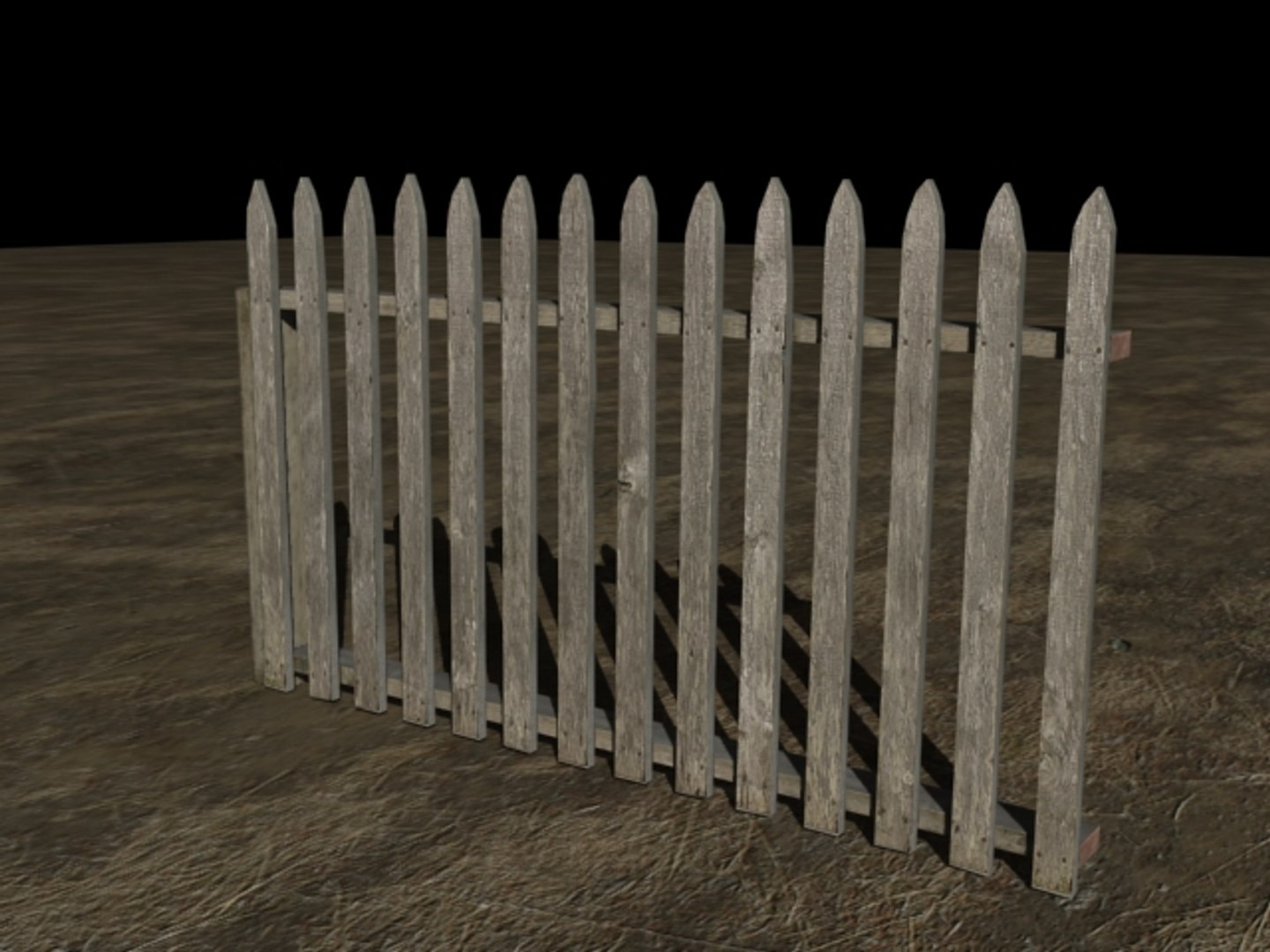 3d picket fence model