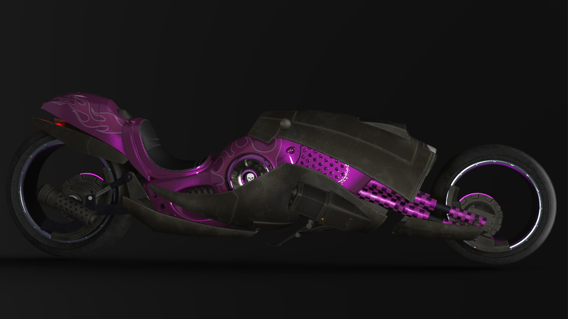 Sci-Fi Motorcycle 3D Model - TurboSquid 2079842