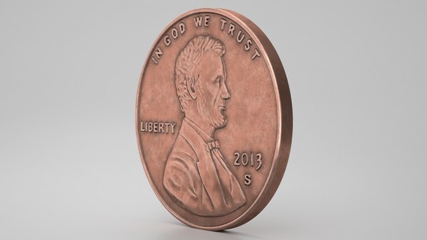 3D penny coin pbr - TurboSquid 1680462